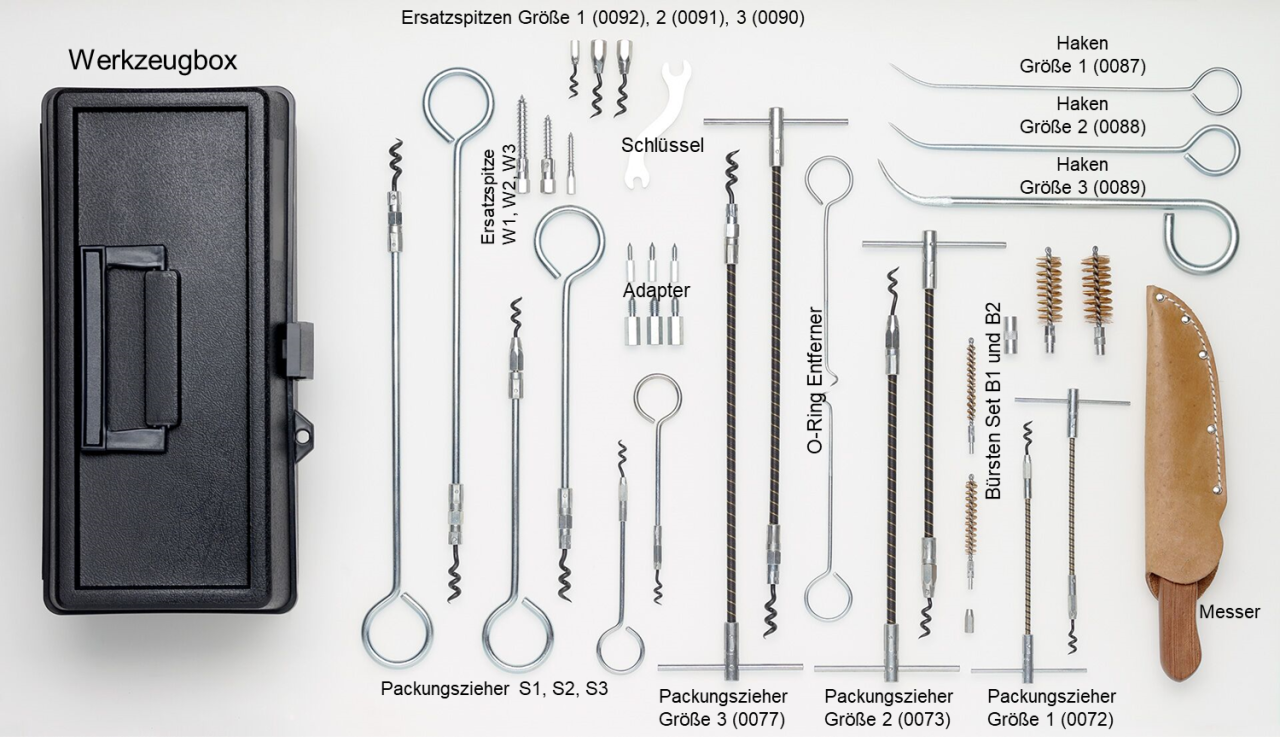 Packing Puller Set Deluxe (0465-00-0075) | WZSDE007500000020001